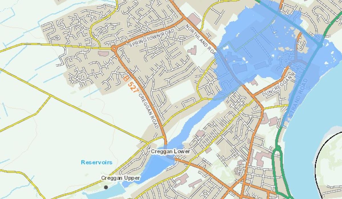 Map predicts scale of flooding if Creggan reservoir structure fails ...