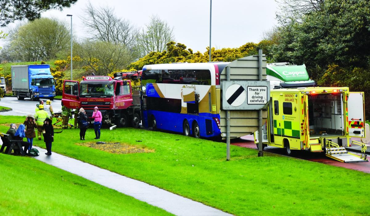 30 people involved in collision between a lorry and bus in County Derry ...