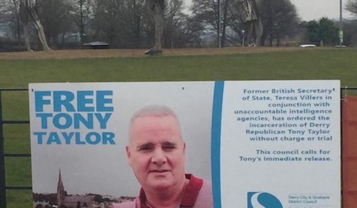 DUP anger at Council logo being used to promote 'Free Tony Taylor ...