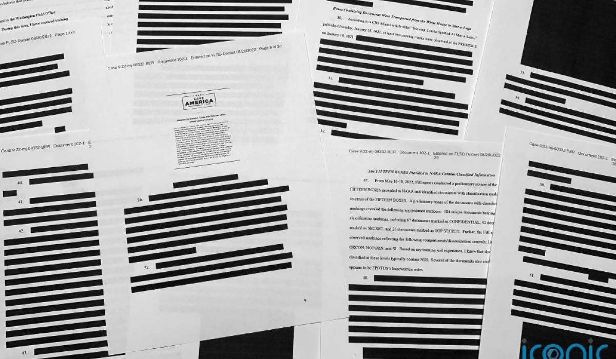 Redacted affidavit exposing details of FBI raid on Trump estate ...