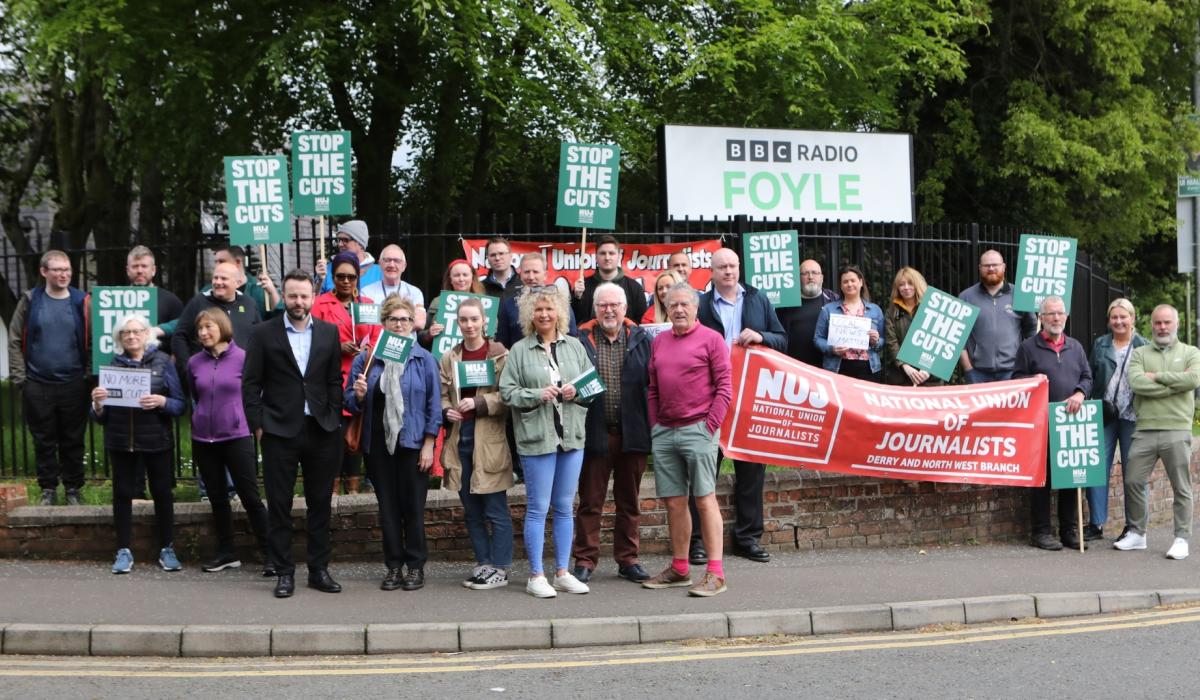 BBC Radio Foyle journalists take to picket lines as council votes ...