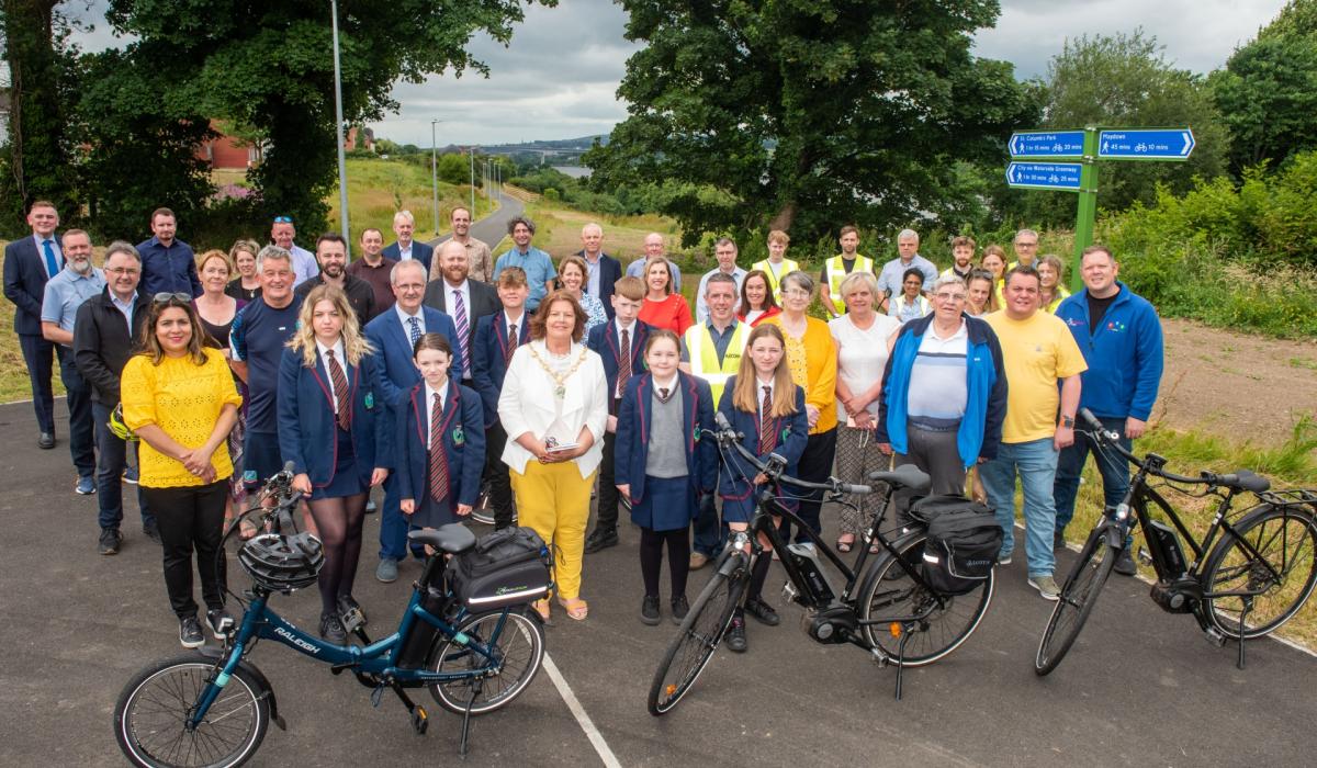 Derry's new Strathfoyle Greenway officially opened - Derry Now