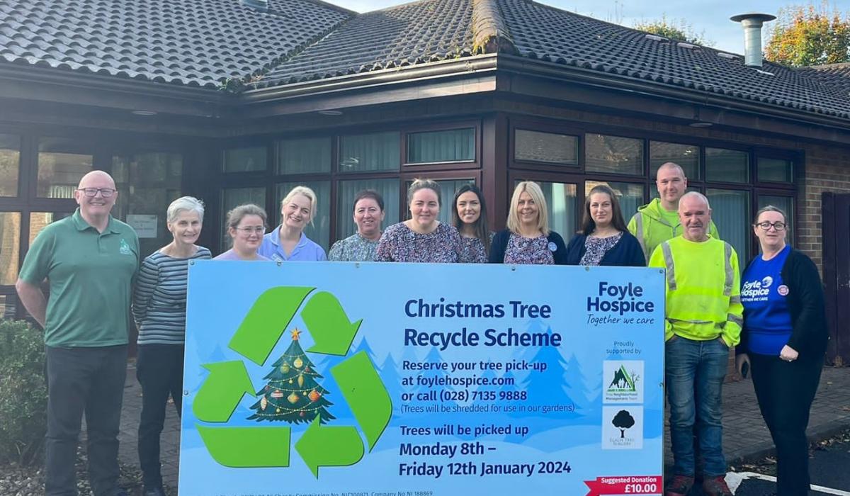Foyle Hospice Christmas Tree Recycle Scheme launched - Derry Now