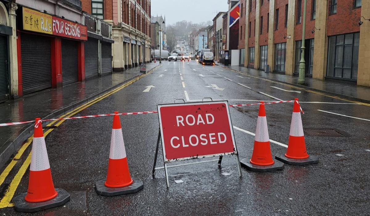 Great James Street closed for safety of pedestrians and road users - Derry Now