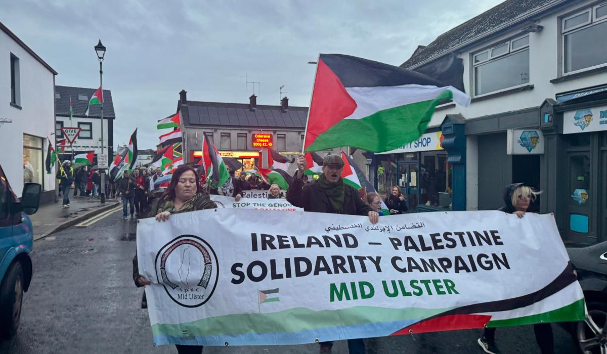 Hundreds took part in a ‘March Against Genocide’ in Bellaghy, South ...