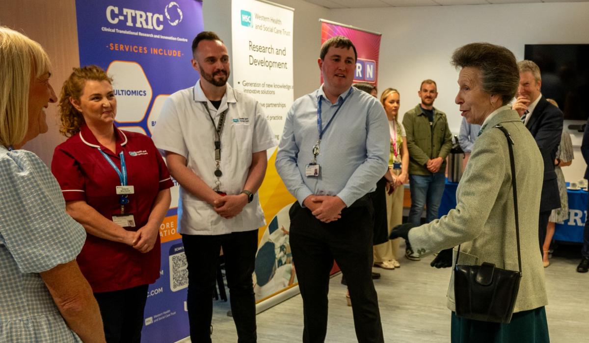 Princess Anne visits Derry state-of-the-art clinical research facility ...