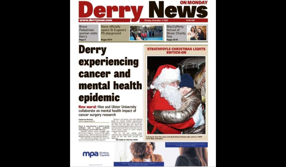 Front Page - Derry Now, December 4, 2023 - Derry Now