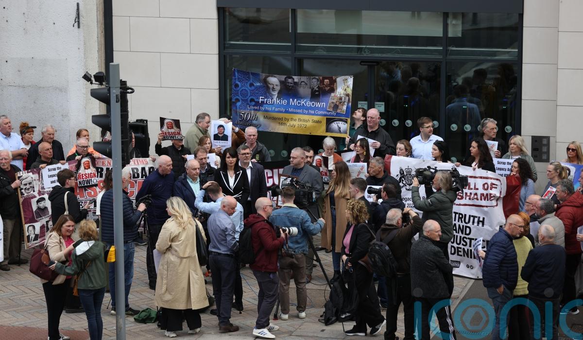 Victims urge boycott of new Troubles legacy body during protest at its ...