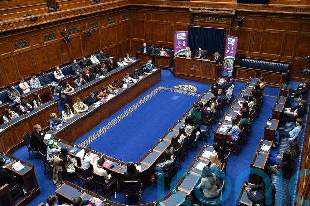 Young people from across NI gather at Stormont for Youth Assembly ...