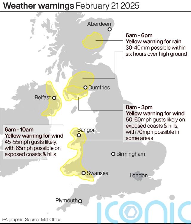 Weather warnings for wind and rain issued as temperatures rise - Derry Now