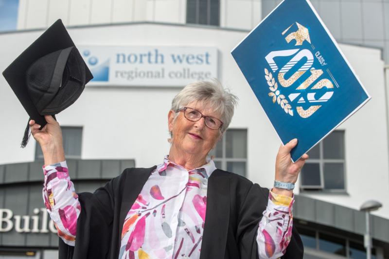 Well known former teacher Anne Loveday graduates from Derry's NWRC at ...