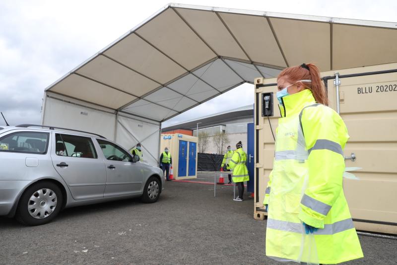 Drive-through Covid test centre being set up at Templemore Sports ...