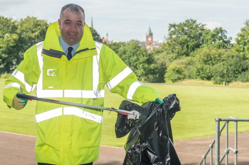 Derry's Mayor gets his hands dirty to help clean up one of the city's ...