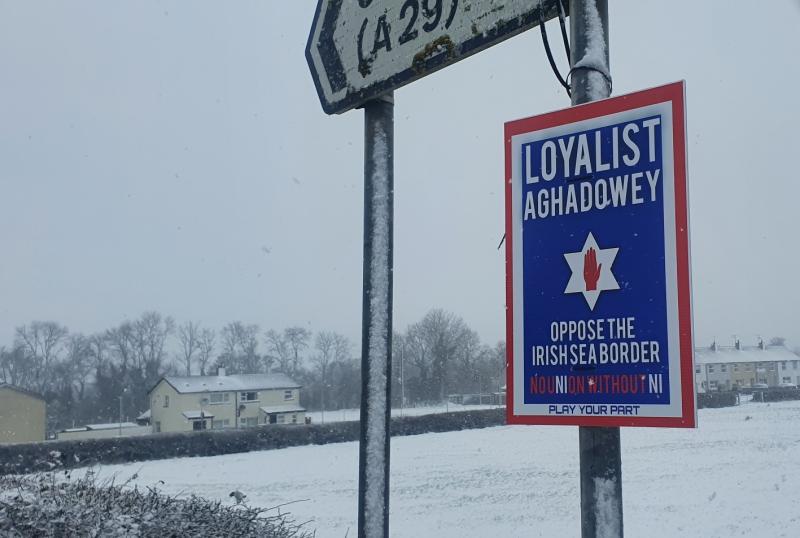 'Sea border' posters erected in Co Derry - Derry Now