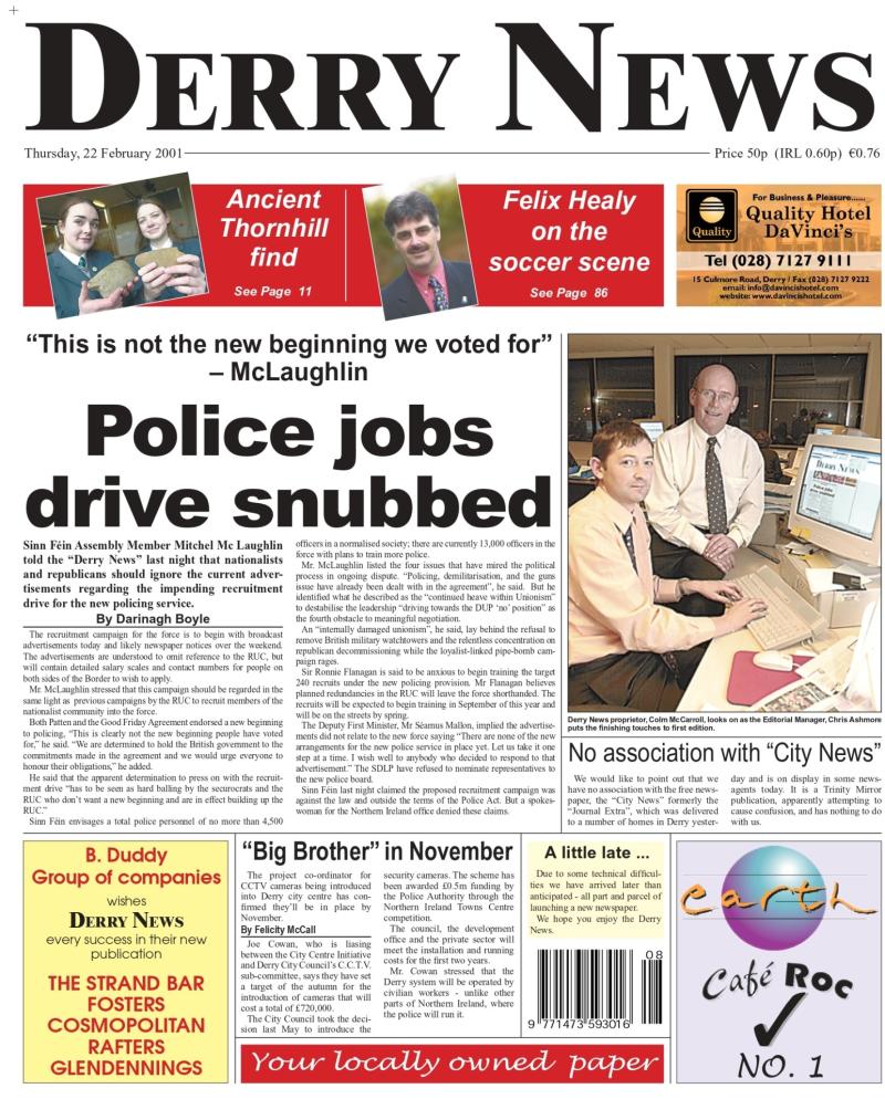 Today marks the 20th anniversary of the first ever edition of the Derry ...
