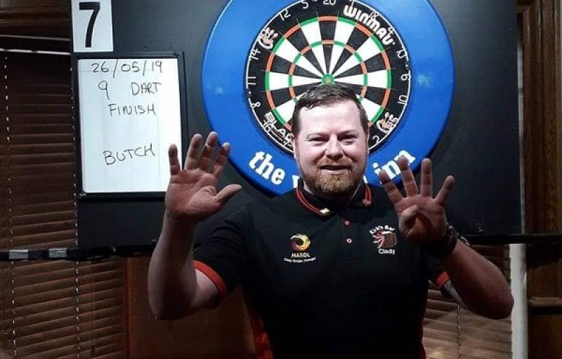 DARTS: Adrian 'Butch' Devine throws the perfect nine - Derry Now