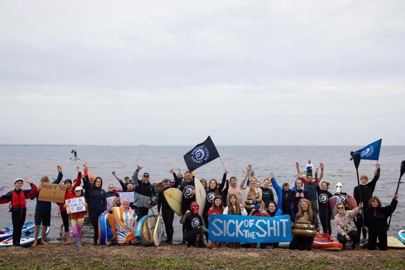 'Sick of this sh*t': Protest at Ballyronan Marina against sewage ...