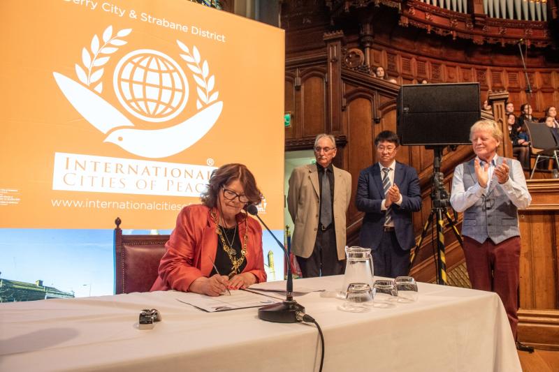 Young people celebrate joining International Cities of Peace Network ...