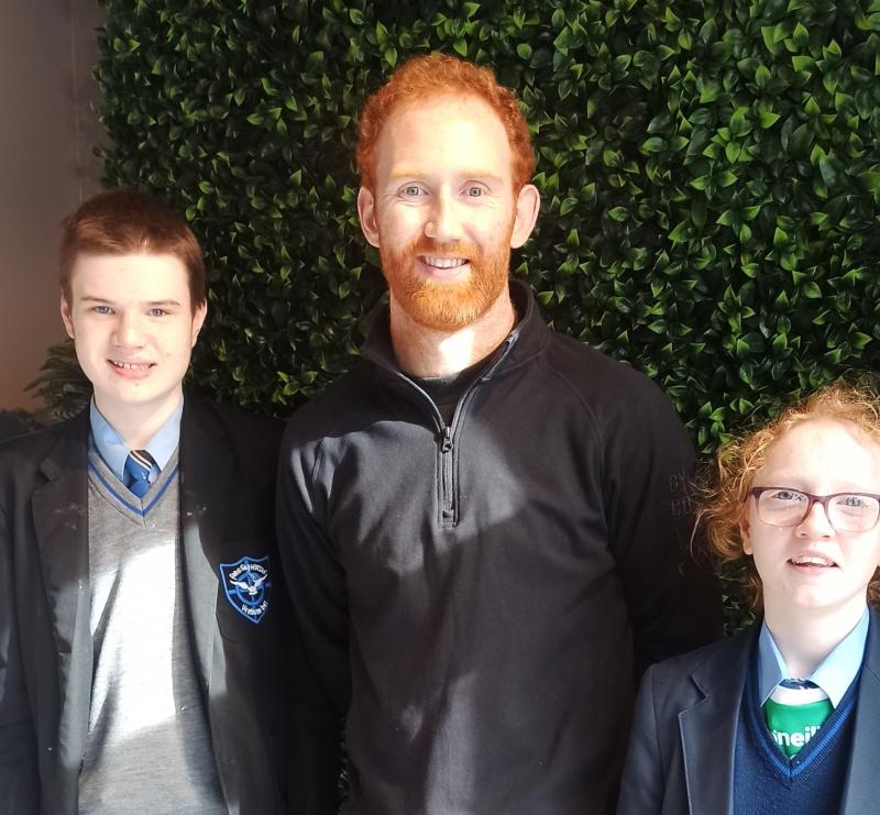 Derry GAA star Conor Glass visits his former school to offer advice to ...