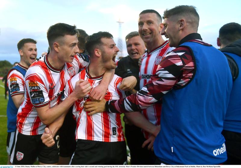 Danny Mullen hits injury time winner for Derry City at Bohemians ...