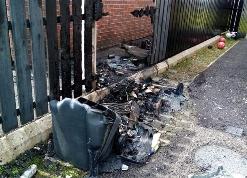Bins set on fire beside a house in Derry's Creggan estate - Derry Now