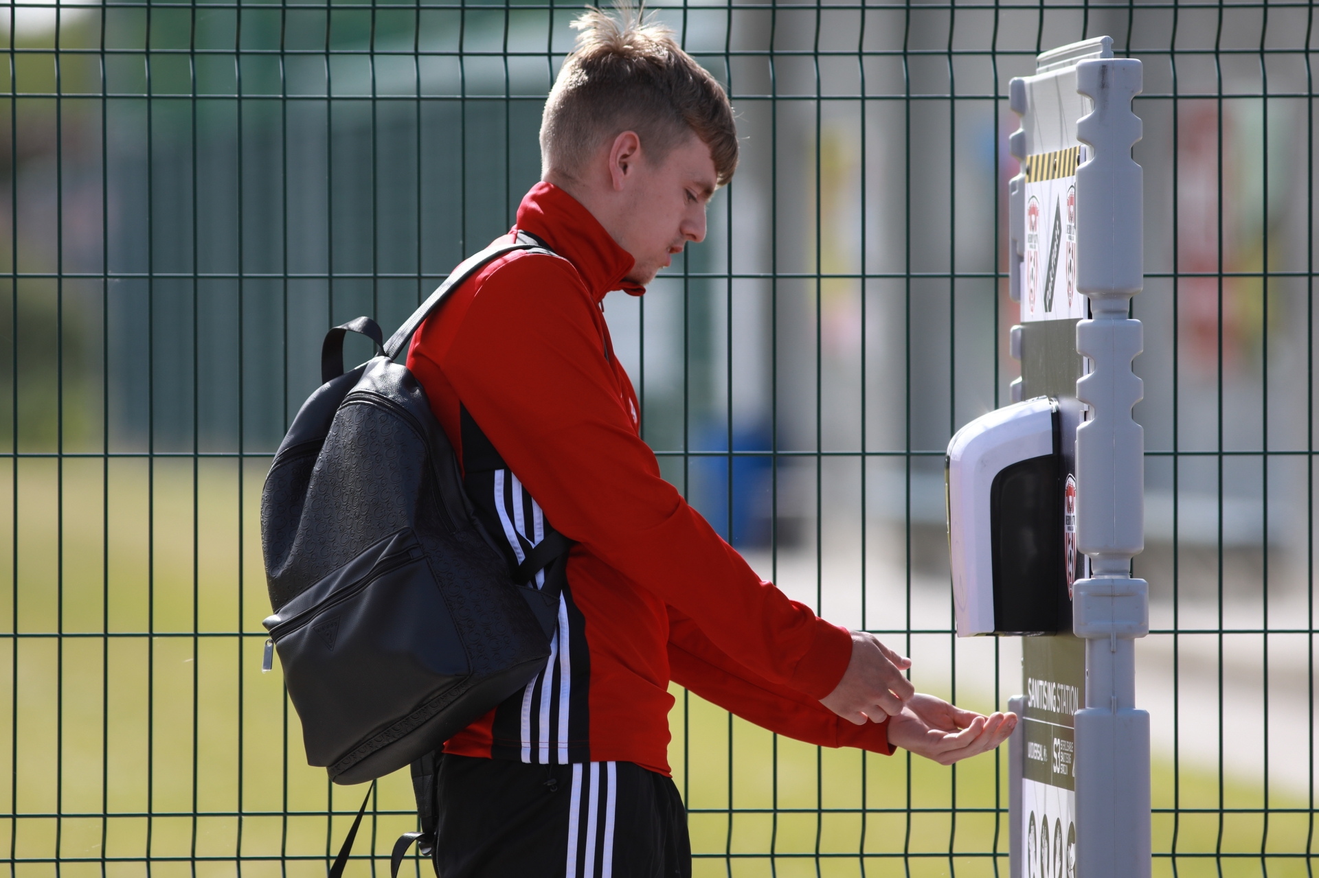 Derry City players returned to training today with new safety measures ...