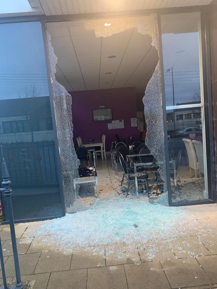 Cafe owners devastated after a window smashed in the premises - Derry Now