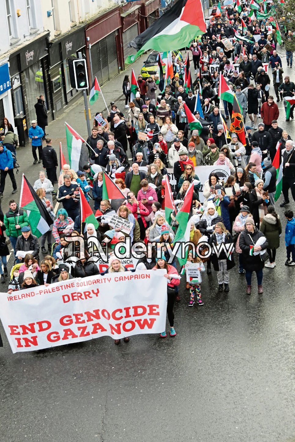 IN PICTURES: Thousands march through Derry in support of Palestine ...