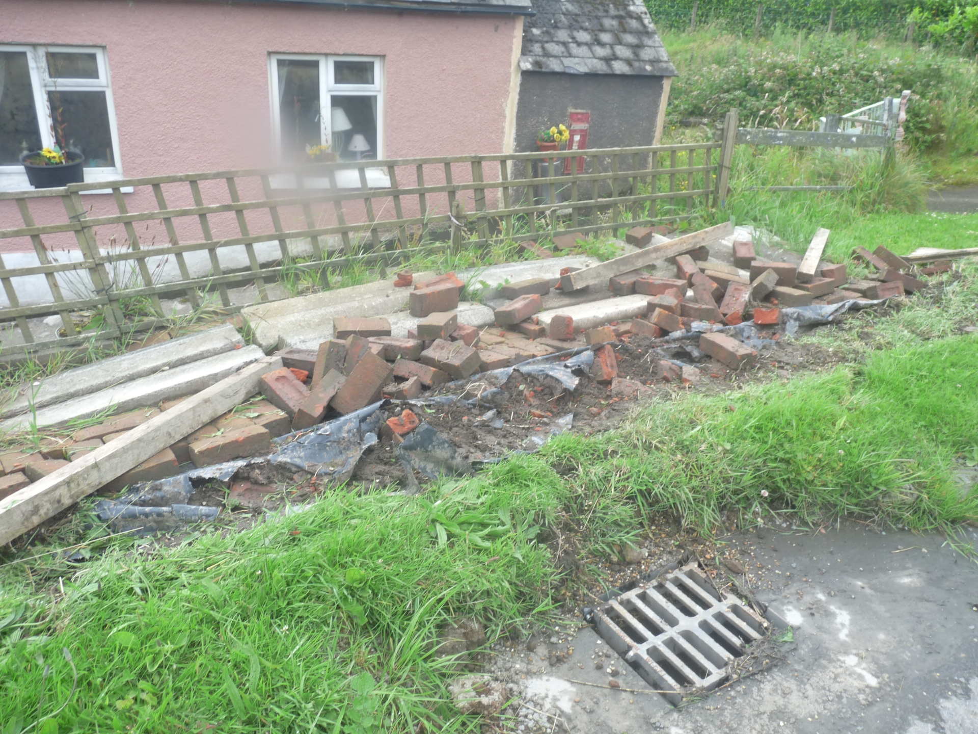 Draperstown homeowner's lucky escape after lorry crashes through garden ...