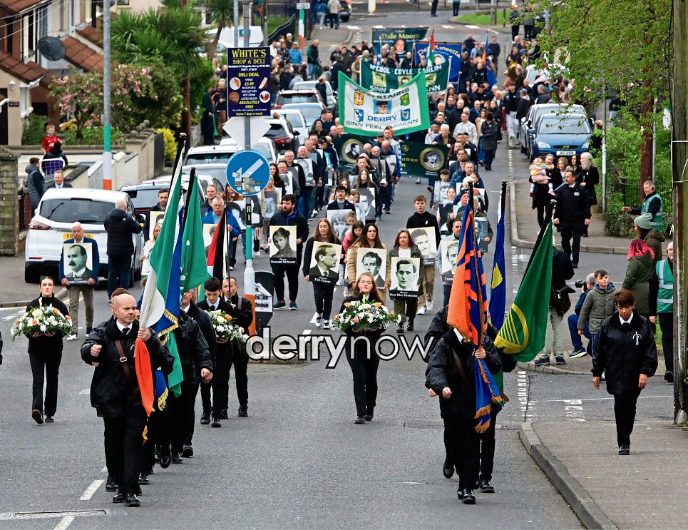 IN PICTURES: Sinn Fein Easter Sunday Commemoration at the Derry ...