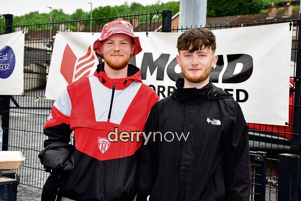 IN PICTURES: Derry fans out in numbers for visit of league leaders ...