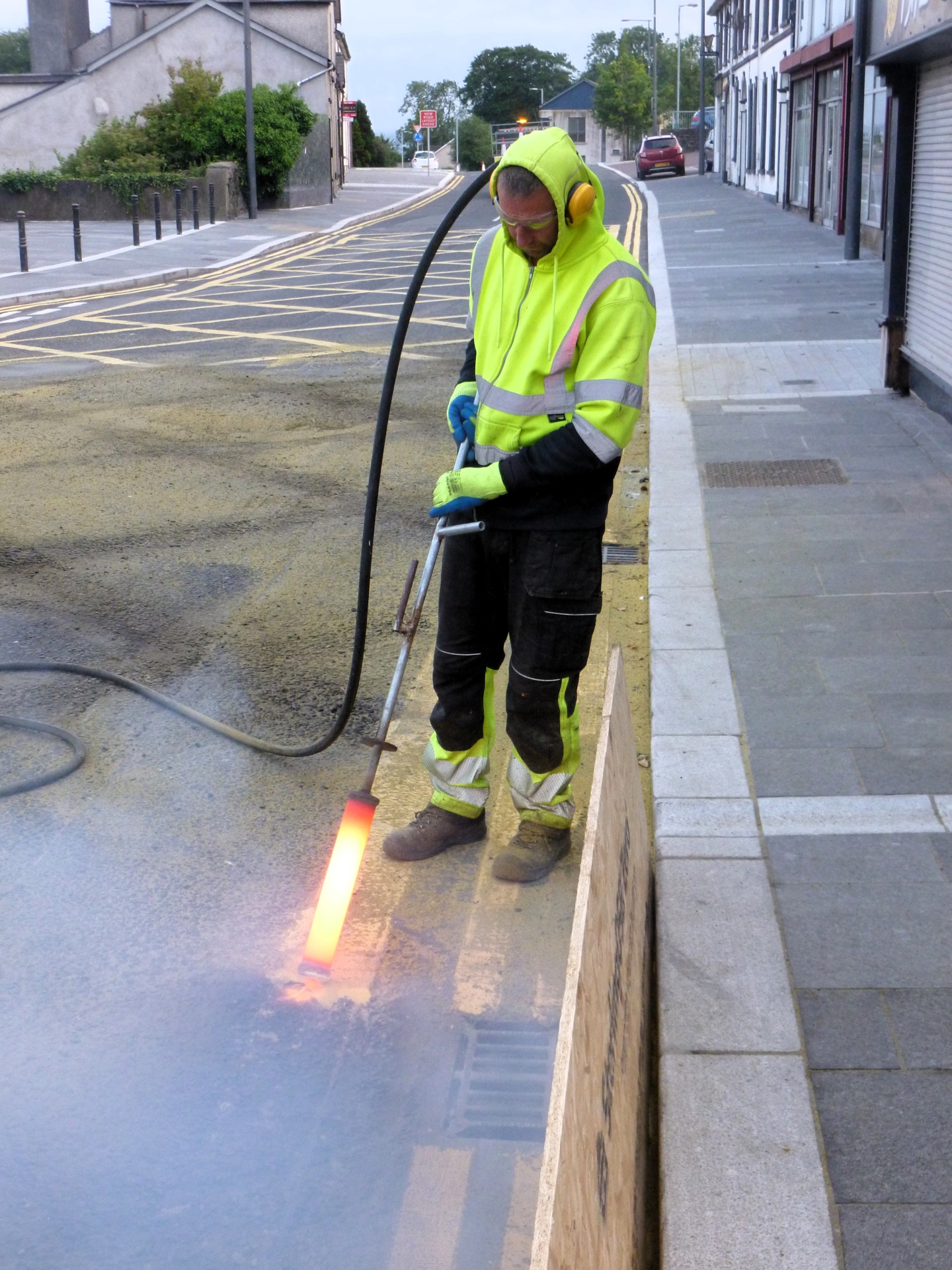 Maghera's extra-large yellow box junction reduced in size - Derry Now